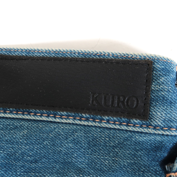 【1/4まで10％OFF】KURO（クロ） GRAPHITE SLIM STRAIGHT JEANS グラファイト 961860 VINTAGE WASH 008 デニム｜BORN FREE ...