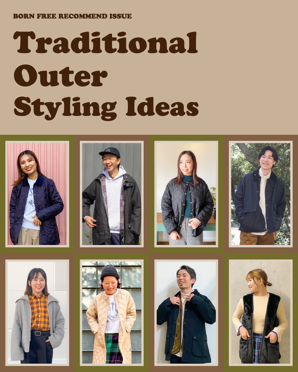 BORN FREE RECOMMEND ISSUE「Traditional Outer Style Ideas」 | BORN FREE ...